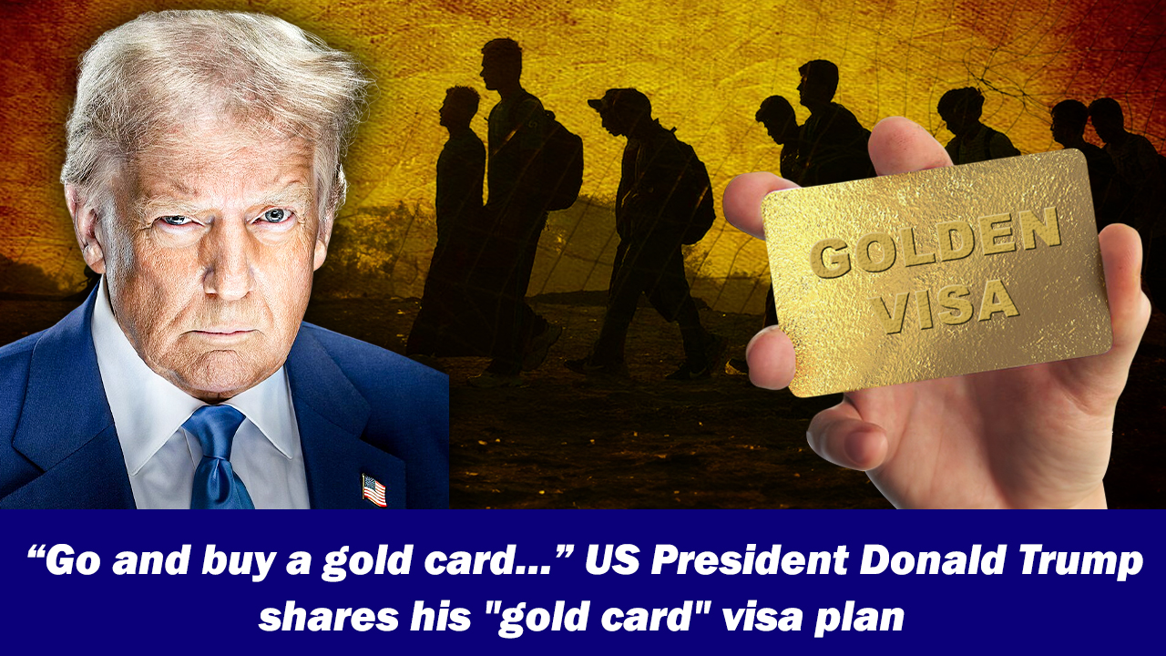 “Go and buy a gold card…” US President Donald Trump shares his "gold ...